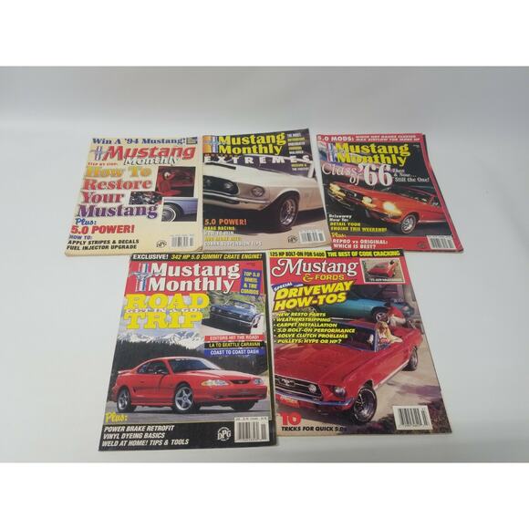 Hot Rod | Other | Vintage Mustang Magazines Lot Of 5 Monthly Fords 993 ...